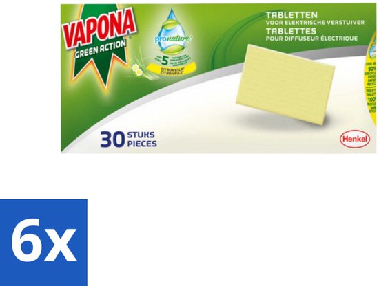 Vapona - Verstuiver Navulling - Green Action- 30 Tabletten ...