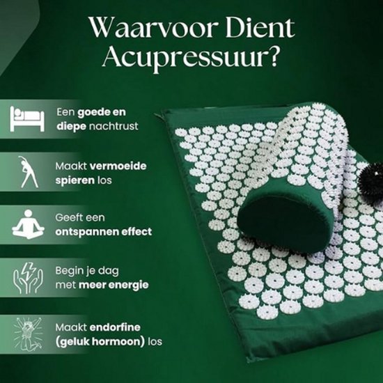 Spijkermat - Ontspannend en Therapeutisch - Voor Rug, Nek en Schouders ...