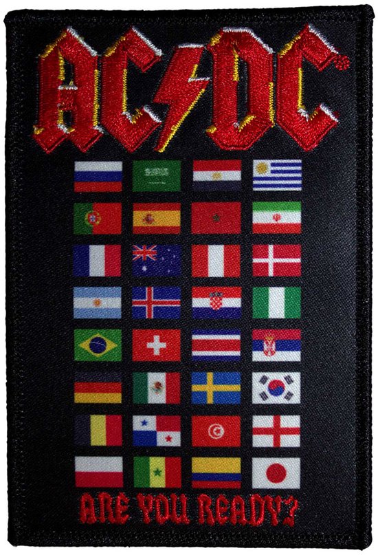 AC/DC - Are You Ready? Flags Patch - Zwart | bol