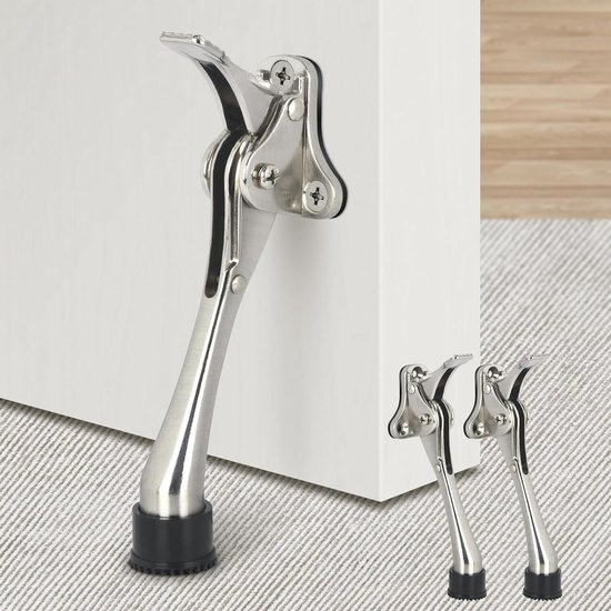 6 inch Kickdown deurstopper voor onderkant van de deur - Geborsteld ...