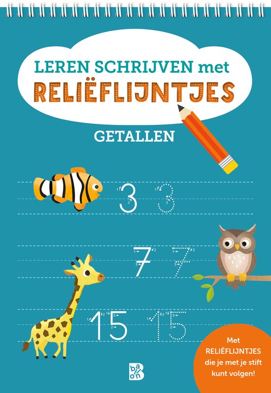 Leren schrijven met reliëflijntjes: Getallen | 9789403240718 | Boeken | bol