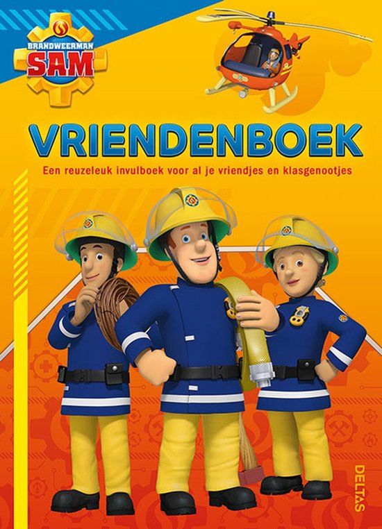 Deltas Brandweerman Sam vriendenboek - Hardcover met kleurplaat | bol