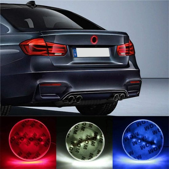 Auto Light Badge Sticker 82mm LED Embleem Lamp Sticker voor Auto ...