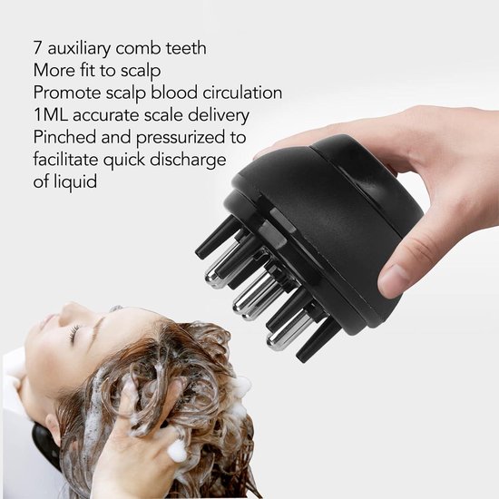 Scalp Massager Comb Root Applicator Bottle for Hair Oil Treatment ...