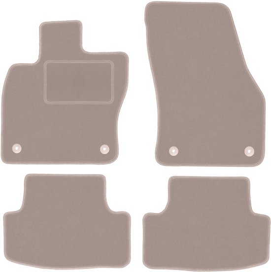 Beige velours vloermatten voor: Volkswagen T-Roc crossover (2017-) | bol