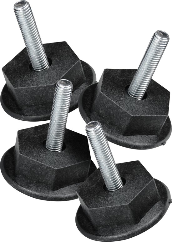 4x Dparts stelvoetjes - M8 x 35mm - vaste stelschroef - stelvoeten ...