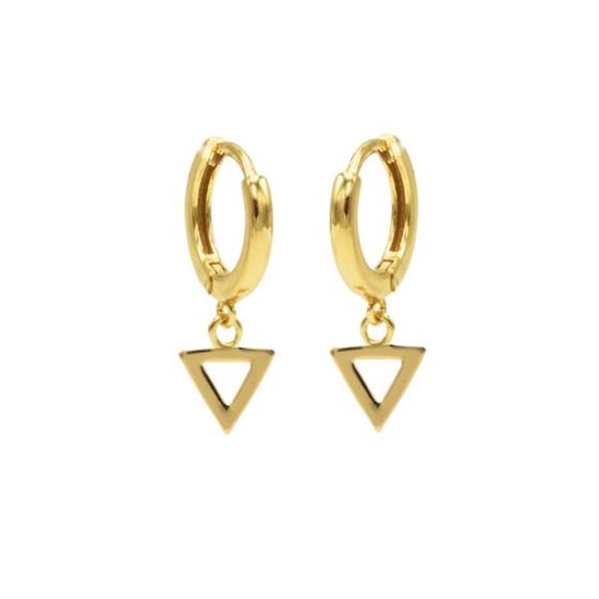 Karma hinged hoops symbool open triangle gold M1915HIN | bol