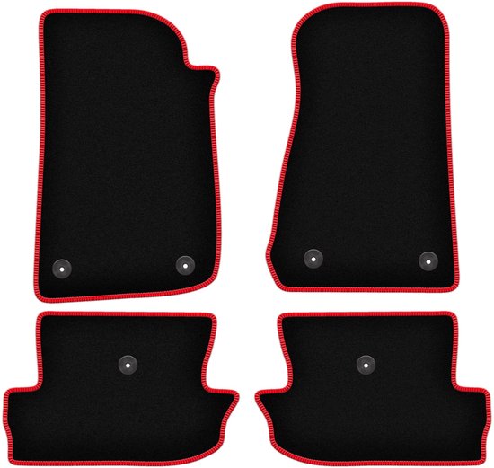CARLUX-RED automatten voor: Jeep Wrangler IV off-road (2017-) | bol
