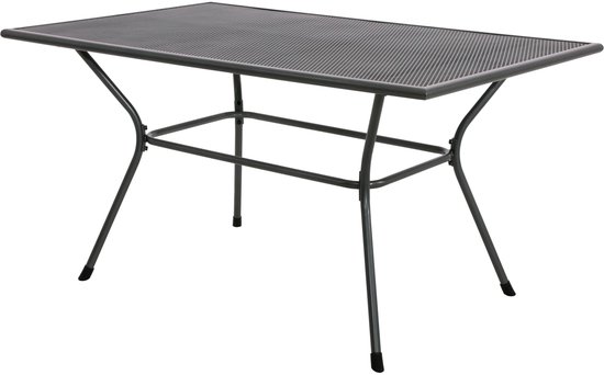 Tafel - 145x90x74,5 cm - Staal - Gaasblad | bol