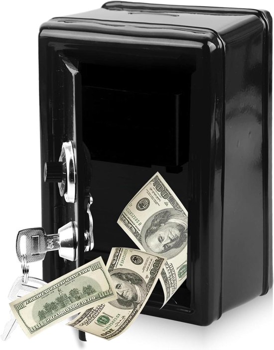 Spaarpot kluis met geldgleuf: Mini Safe kluis 12 x 18 x 10 cm ...