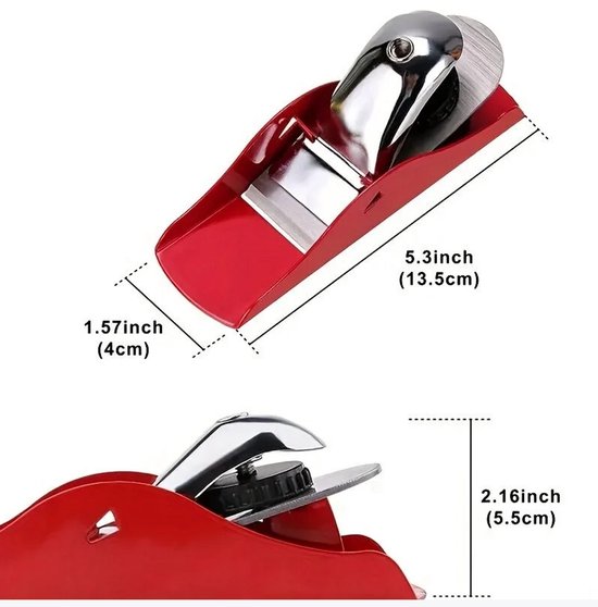 1 stuk - Handschaaf - Mini stalen houtschaaf - houtbewerking schaaf ...