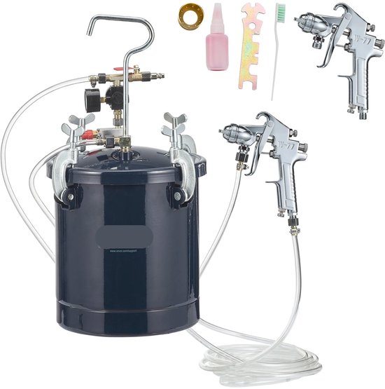 Verfspuit - Sproeier - Verfspuitpistool - Spuitpistool - Verf - met 10L ...