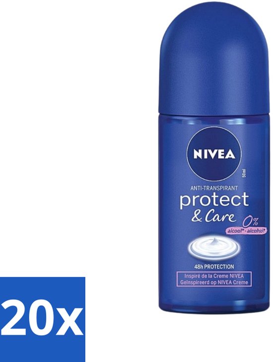 Nivea - Deodorant - Roller - Protect & Care - 48 Uur Lang Werkend - 50 ...