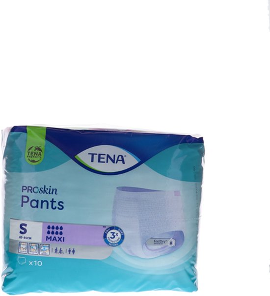TENA Proskin Pants Maxi - Small- 3 x 10 stuks voordeelverpakking | bol