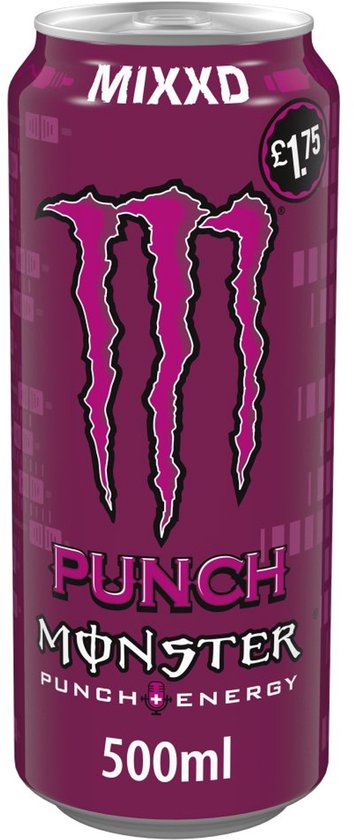 Monster Energy Punch Mixxd (12 x 0,5 Liter blik UK) / met statiegeld | bol