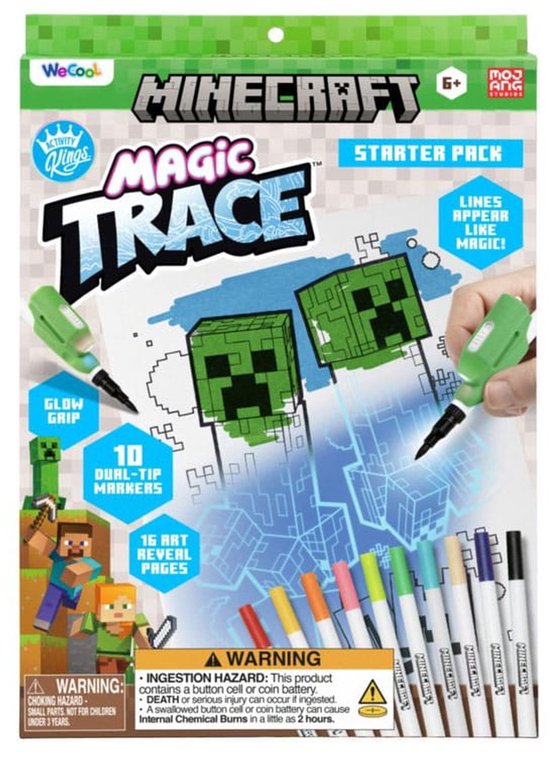 Paladone Products Minecraft Invisible Writers Magic Trace Pack de ...