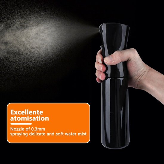 Pressure Ultra Fine Continuous Spray spuitfles zwart 25 x 5 x 5 cm voor ...