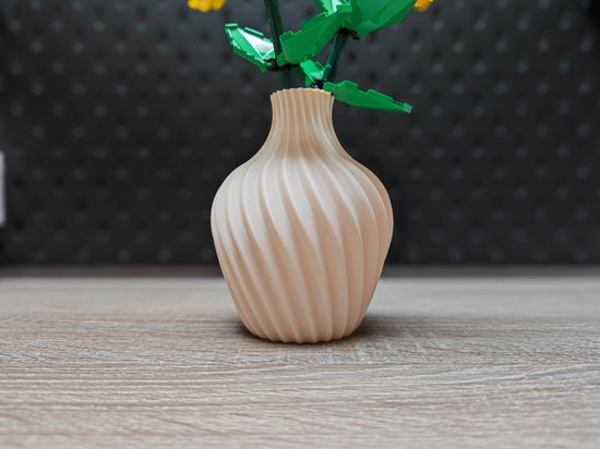 Maerc Design - Vaas Voor Lego bloemen - Beige - Klein | bol