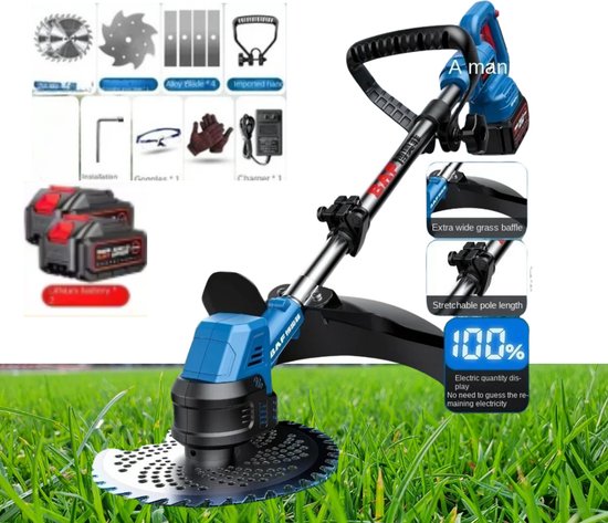 Coupe-bordures électrique Livano - Sans fil - Avec batterie - Voegenborstel -... | bol