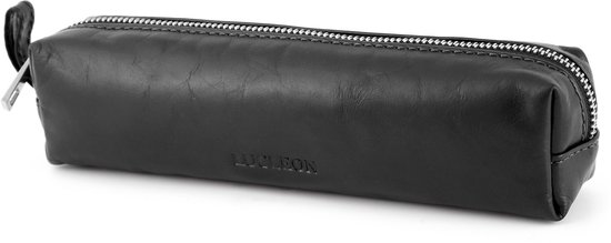 Lucleon - Heren - Zwart Leer Toilettas | bol