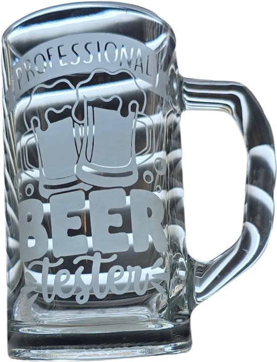 bierpul XL met tekst "Professional beer tester" - [bierglas ...