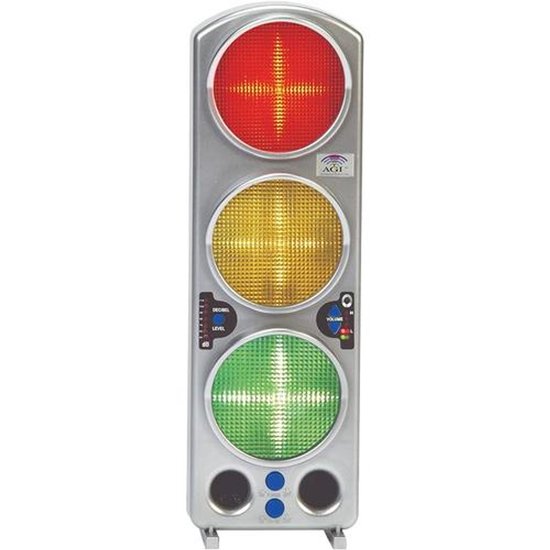 Stoplicht met geluidsmeter zilver | 6152929787778 | Boeken | bol