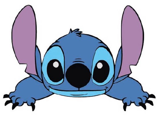 Glurende Stitch Sticker - Full Color - Vinyl - 15x10 cm - Uitgesneden | bol