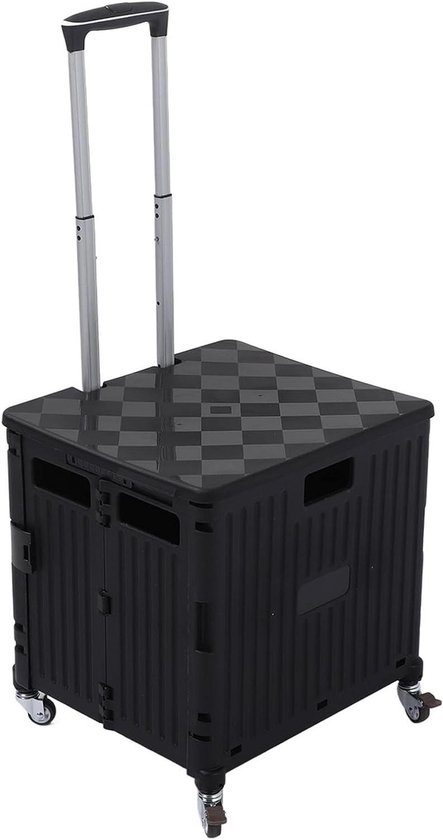 Opvouwbare multifunctionele trolley met telescoopgreep - rolkist ...