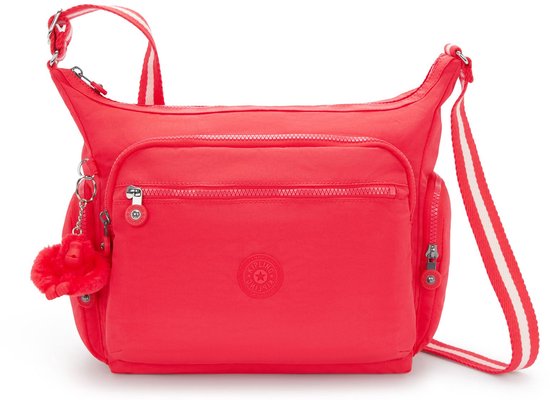 kipling Schoudertas Eyes Wide Open Gabbie Large Shoulderbag Escape Red Rood | bol