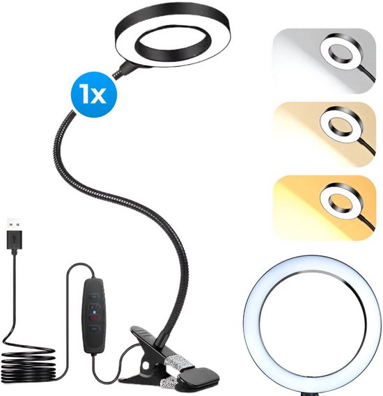 Bedlampjes Leeslampjes – Klemlamp – Leeslampje voor in Bed – 3 ...