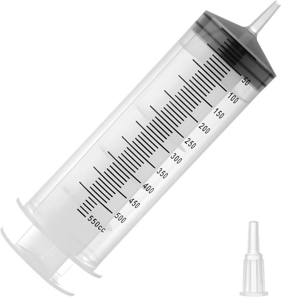 Seringue en plastique de 500 ml - Seringue de laboratoire stérile ...