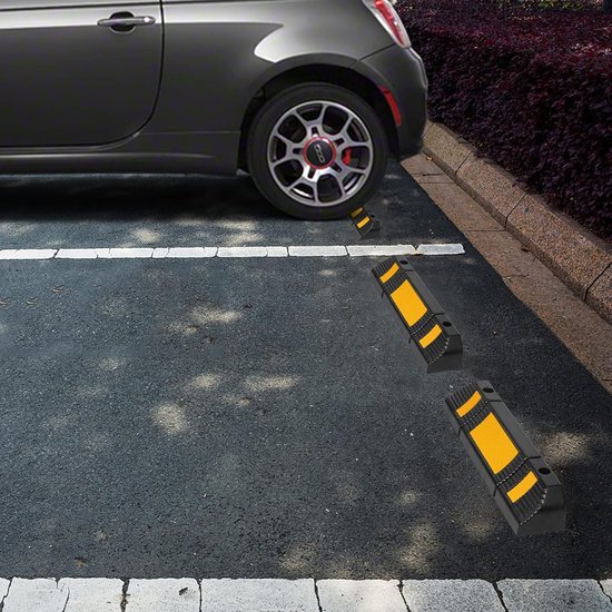 2x ParkeerbarrièRe Garage Stopper Rubberen Wiel Stopper ...
