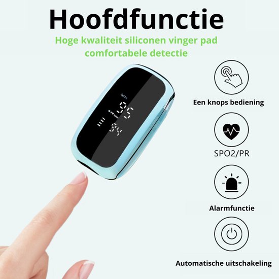 Zuurstofmeter Vinger - Professionele Oplaadbare Hartslagmeter ...
