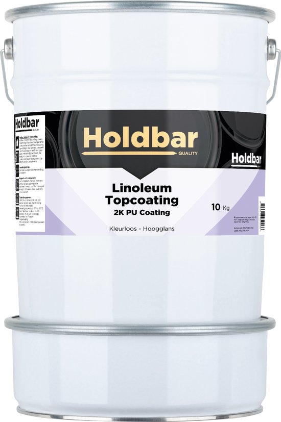 Holdbar Linoleum Topcoating Hoogglans 10 Kg - Vloerverf Glashelder ...