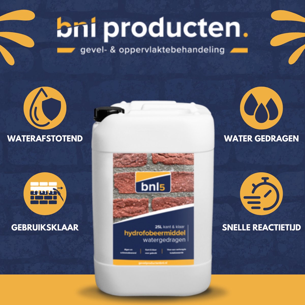 BNL5 | Hydrofobeermiddel 25 liter - Gebruiksklaar gevel ...