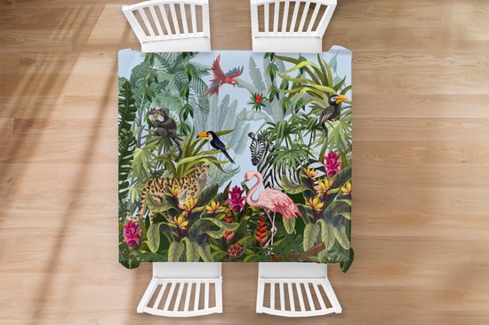 Tafelkleed - Tafellaken - 150x150 cm - Jungle - Natuur - Jongens ...