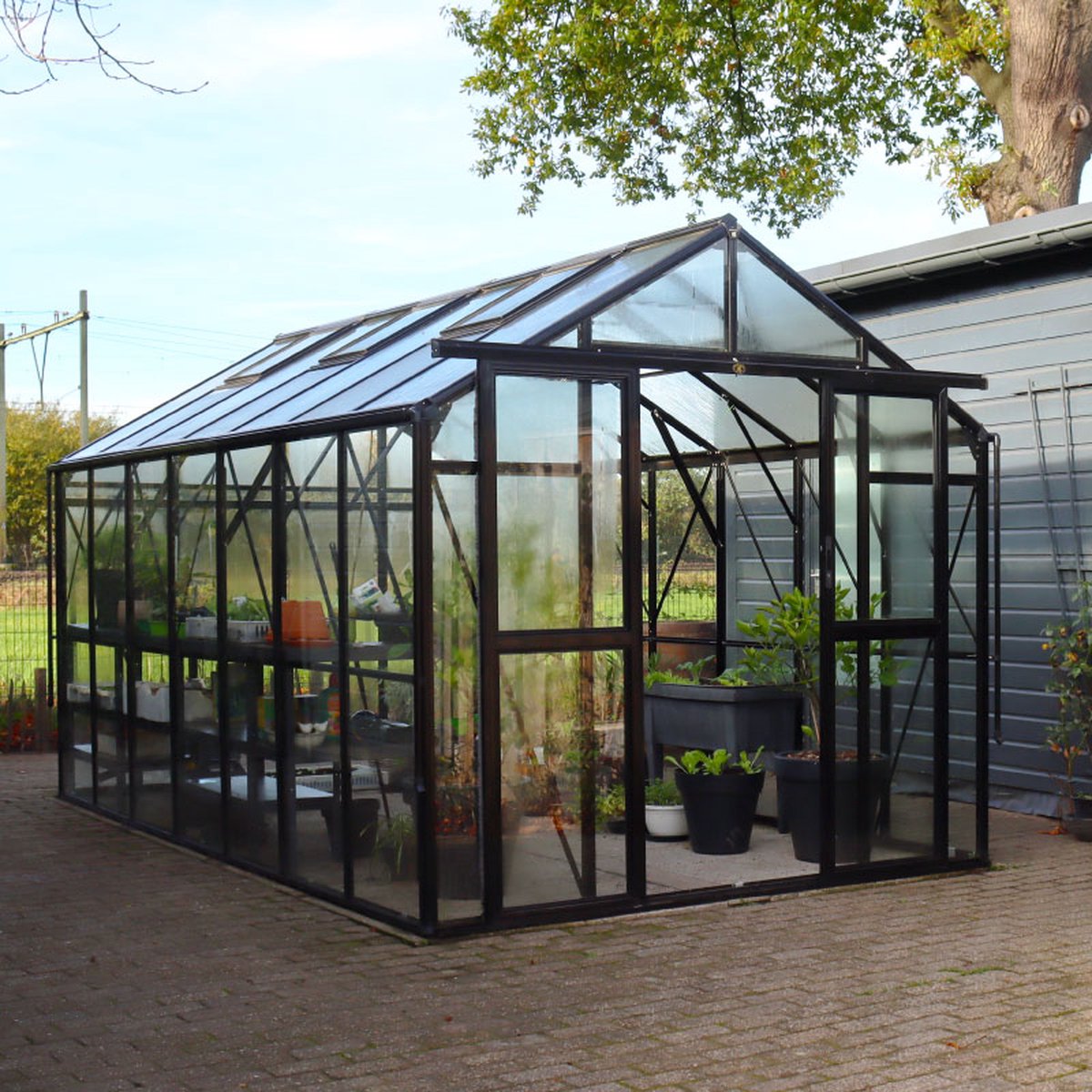 Gardenmeister Four Seasons 500 tuinkas - Broeikas van aluminium en ...