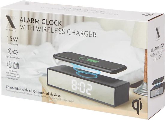 digitale wekker met draadloze oplader - verschillende ...