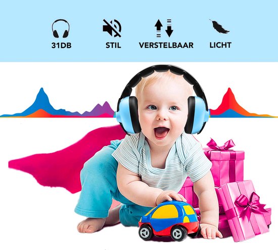 Gehoorbescherming Kinderen en Baby - Gehoorbeschermers 31 dB - Oorkap - Oorkappen -... | bol