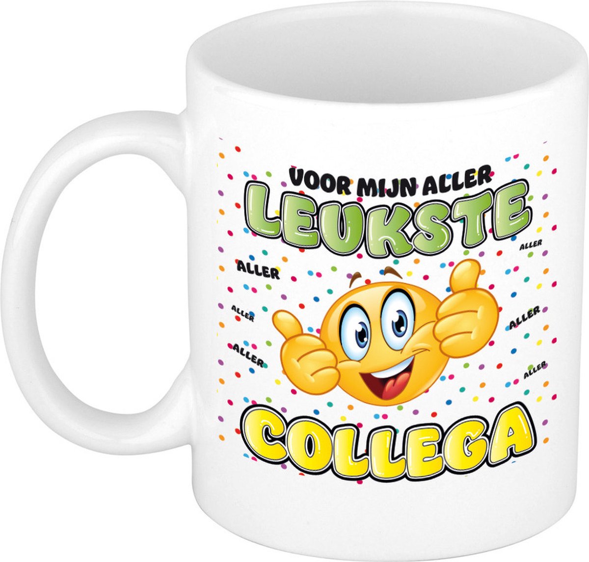 Bellatio Decorations cadeau mok voor collega - grappig - keramiek - 300 ...