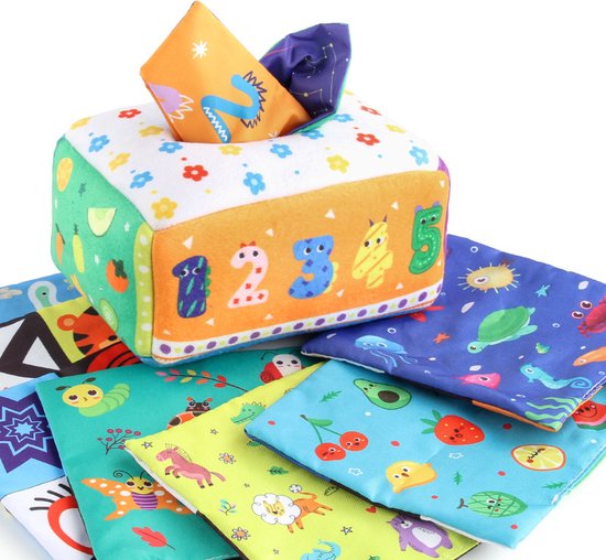 Magic Tissue Box - Baby Speelgoed - Dreumes Speelgoed - Cijfers ...