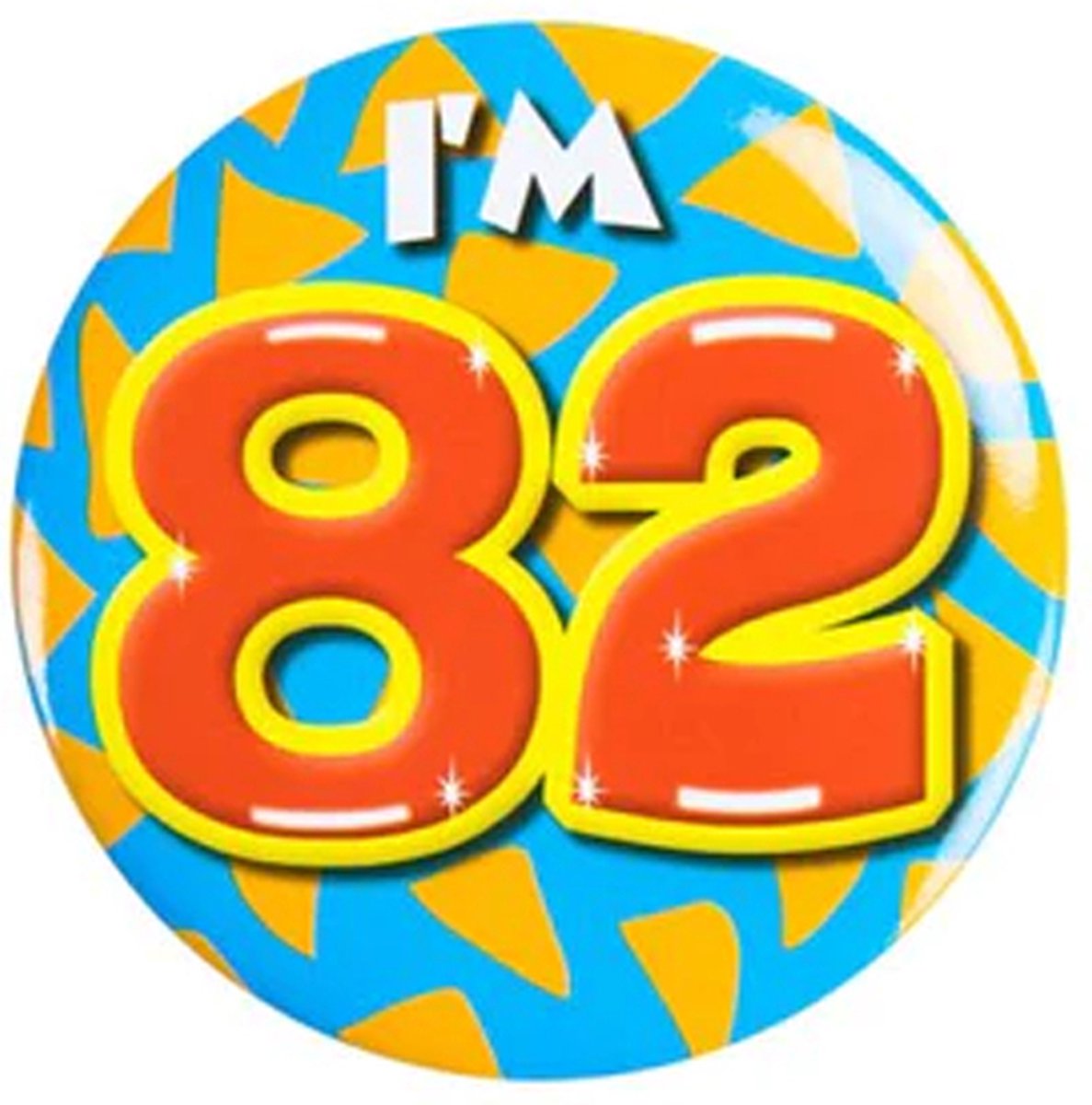Button 82 Jaar - Button met speld (55mm) - Leeftijd badge - 82 Jaar ...