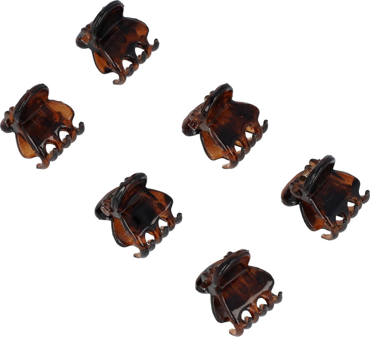 Haarspeld Klemmen Klein 1,5cm Bruin 6 Stuks Mini Haarklemmen Haarclips ...