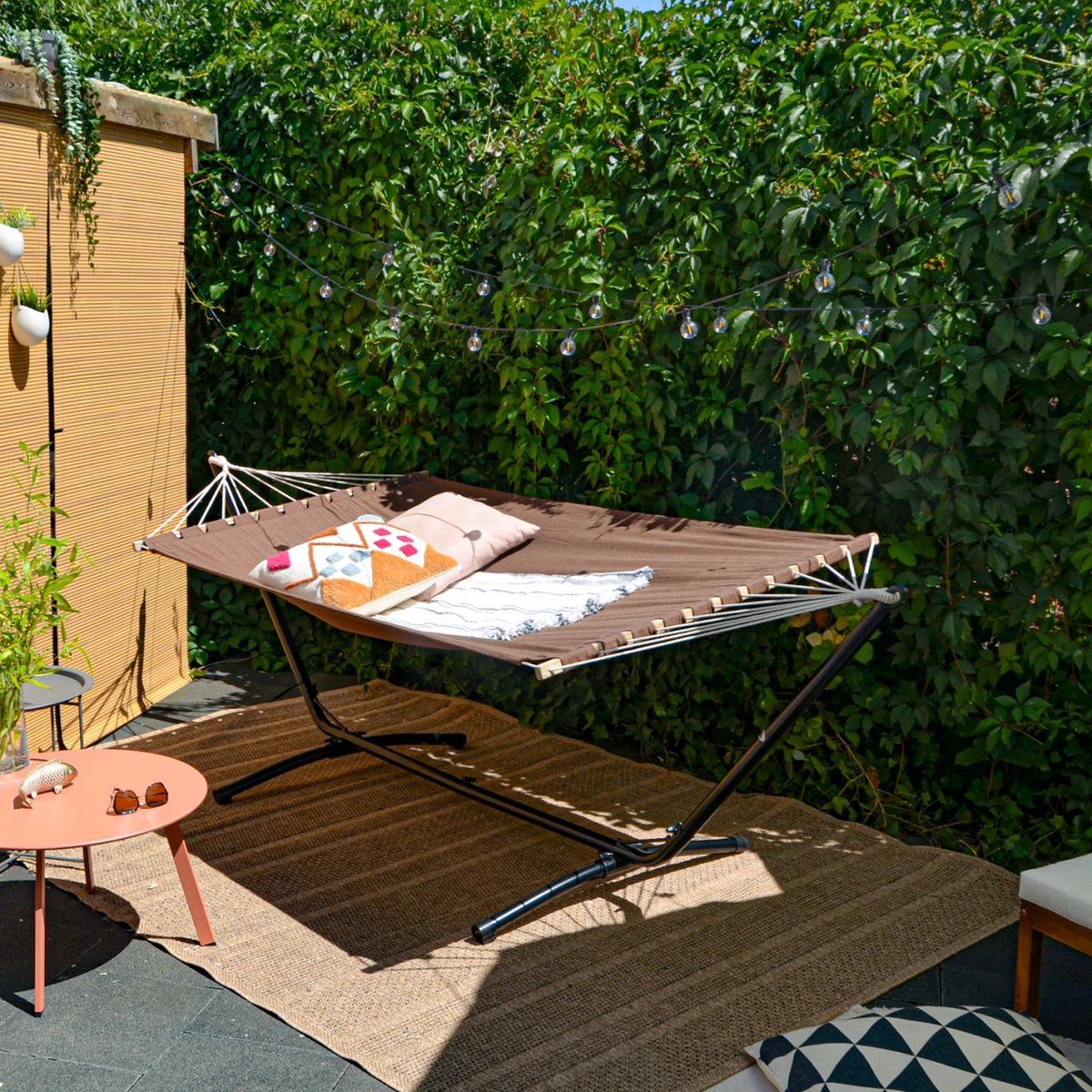 Hangmat met Frame voor Buiten en Binnen - Hangmat voor 2 Personen ...