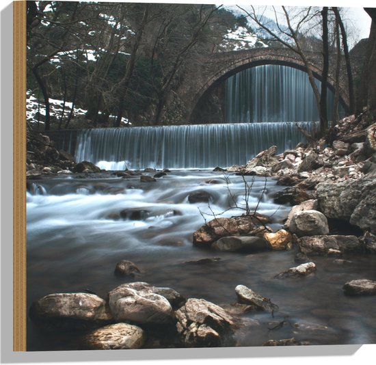 Hout - Water - Beekje - Rivier - Stenen - Bomen - Sneeuw - Waterval ...