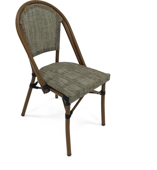 Comfortabel Terrasstoel (Set van 12) - Stoel Ancona - Beige | bol.com
