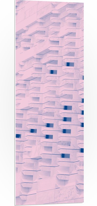 PVC Schuimplaat- Gebouw - Muur - wit - 40x120 cm Foto op PVC ...