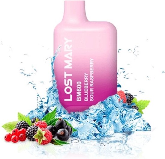 Disposable vaper Lost Mary BM600 Blueberry Sour Rasperry | bol