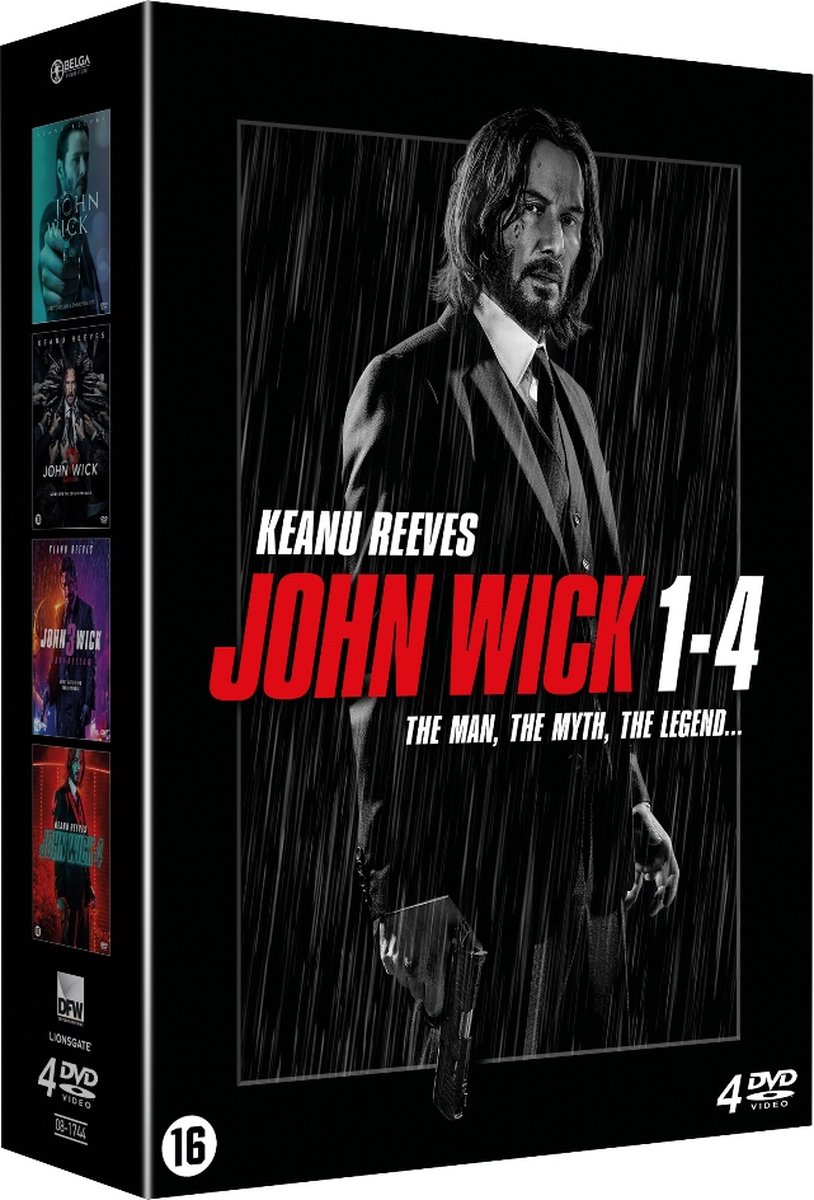 John Wick 1 - 4 (DVD) (Dvd), Laurence Fishburne | Dvd's | bol.com