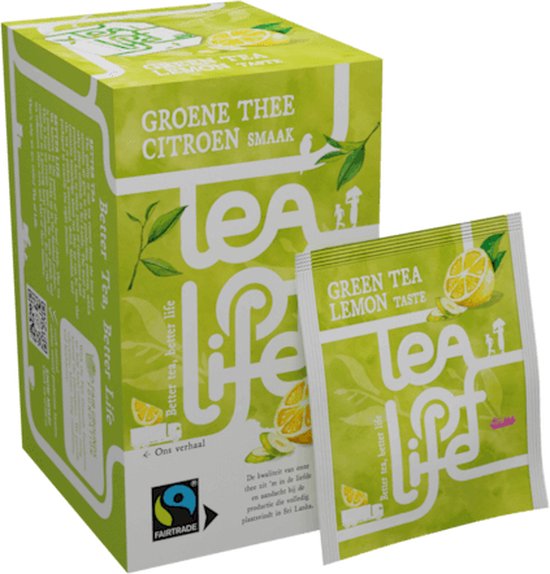 Tea of Life Fairtrade - Groene thee Citroen | 1,5gr - 100 stuks | bol
